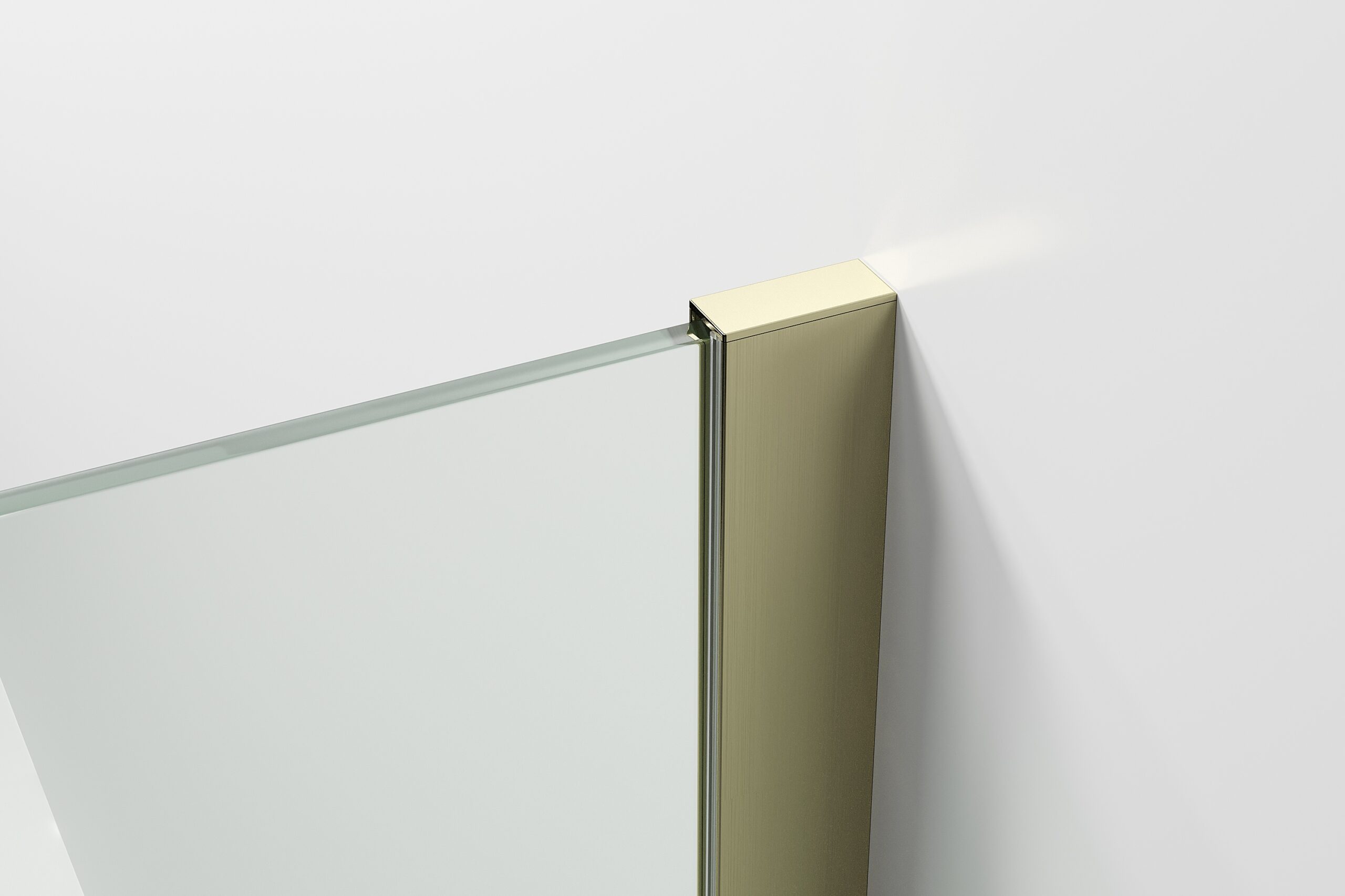 10 mm. Inloopdouche helder glas (Gouden profielen) - www.douchecabine.nl