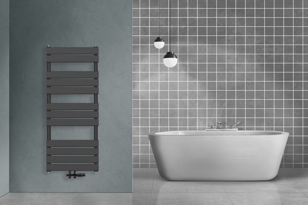 Handdoekradiator Zwart 50 cm breed (3 afmetingen) - www.douchecabine.nl